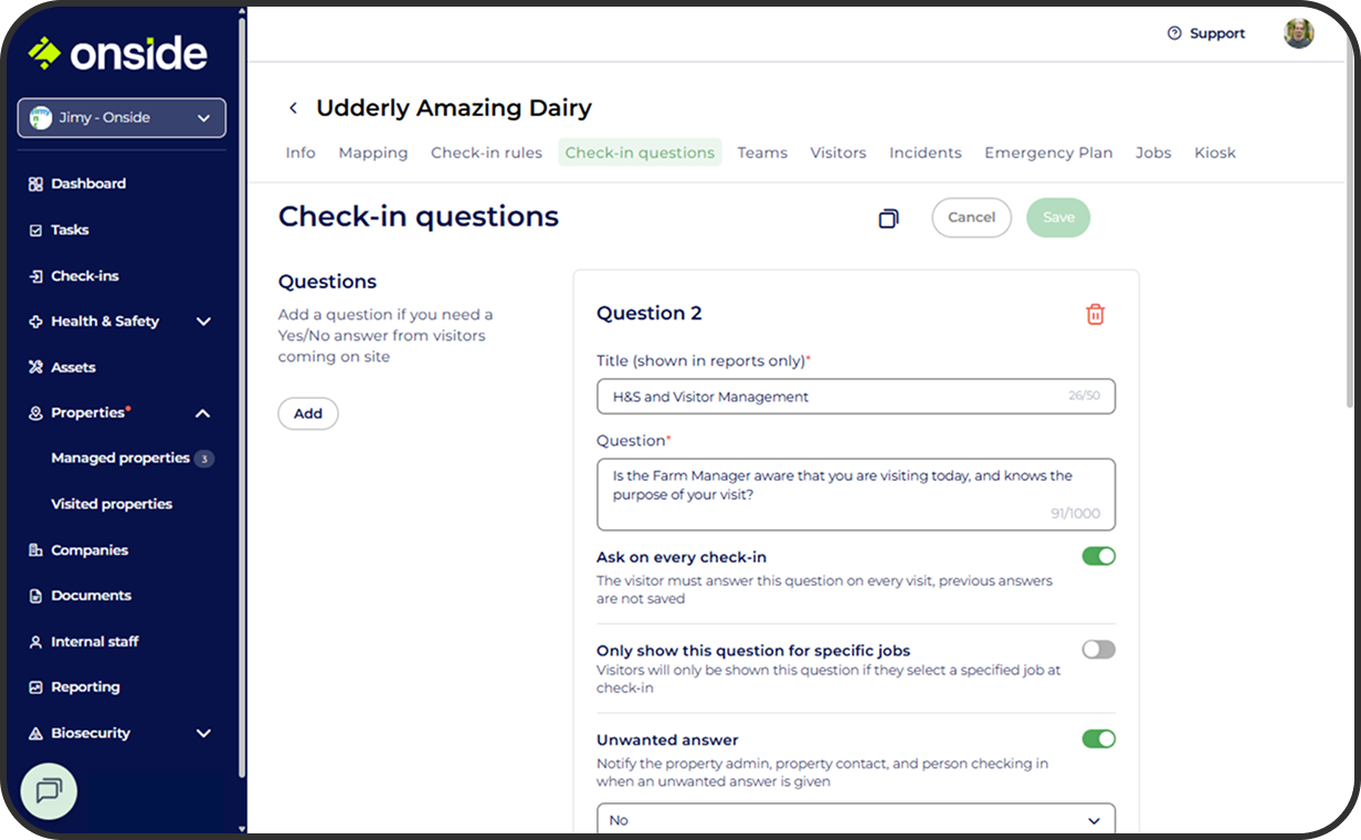 What are Check-in Questions?