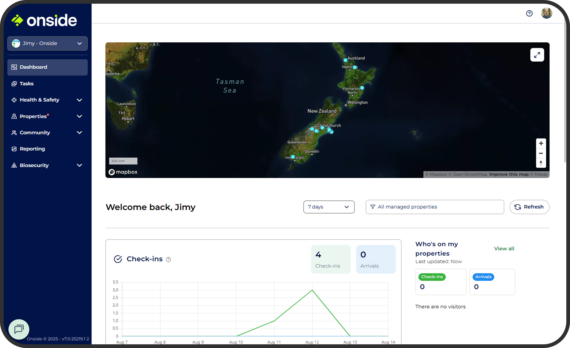 What is the Onside dashboard?
