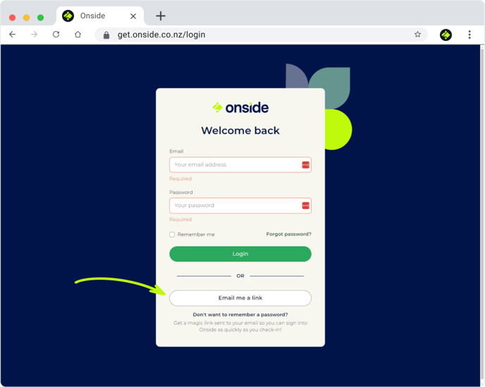 How do I change or reset a password?