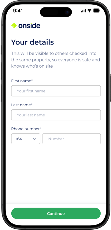 How do I register with Onside?