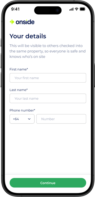How do I register with Onside?